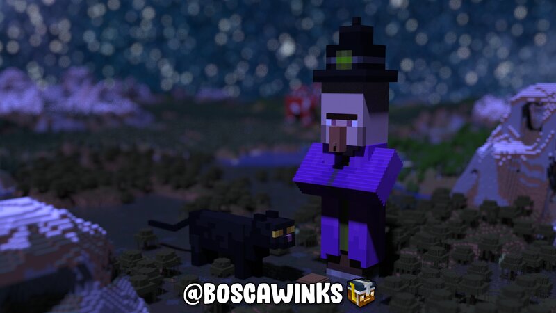 Witch Mob Statue Minecraft Map