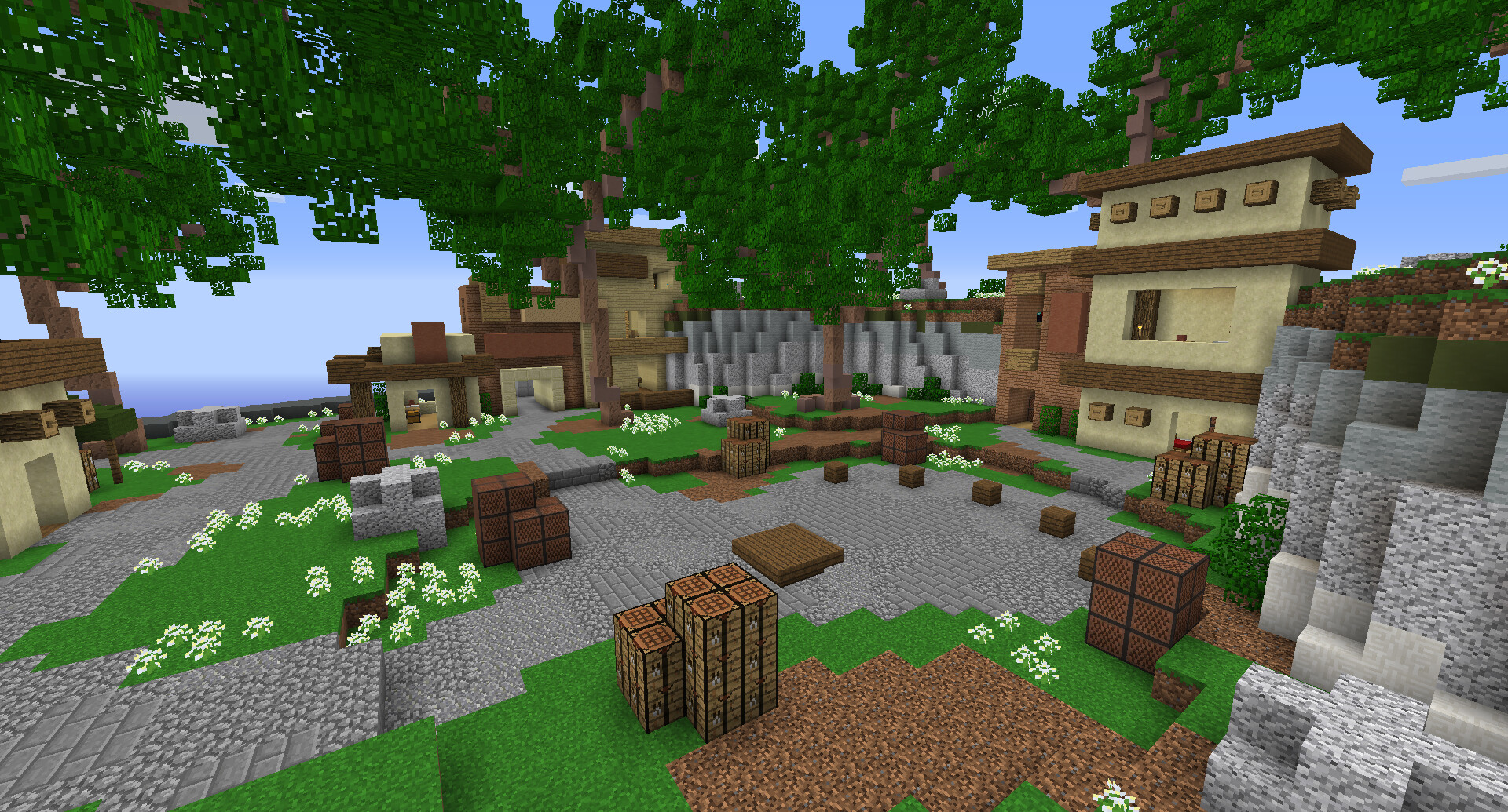 Lakeside Villa Hub 100x100 Minecraft Map