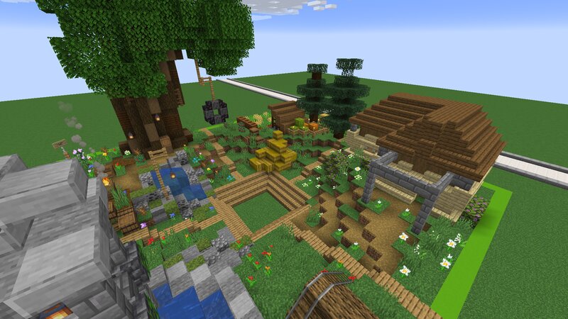 Small Spawn Area Minecraft Map