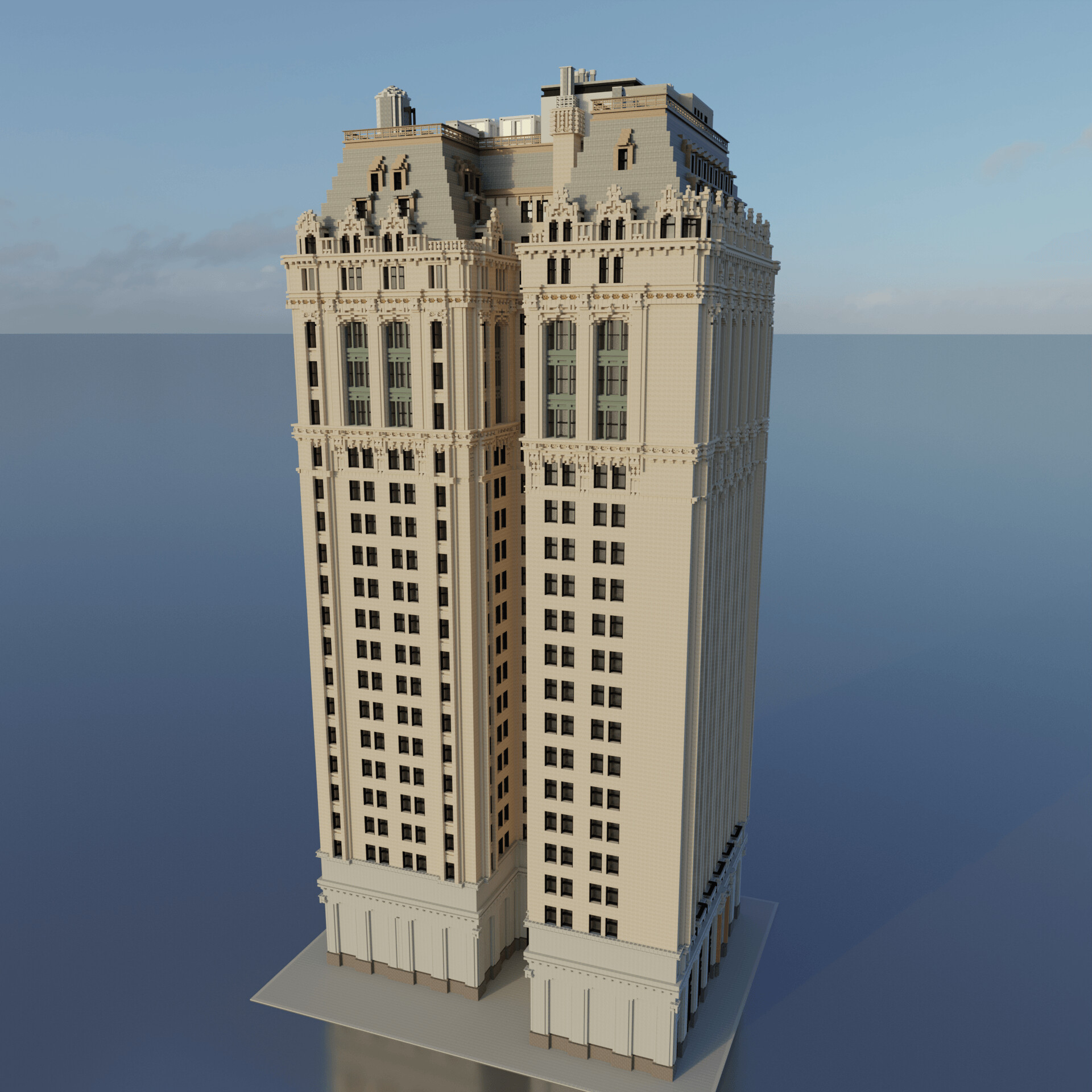 90 West Street - 2:1 scale Minecraft Map