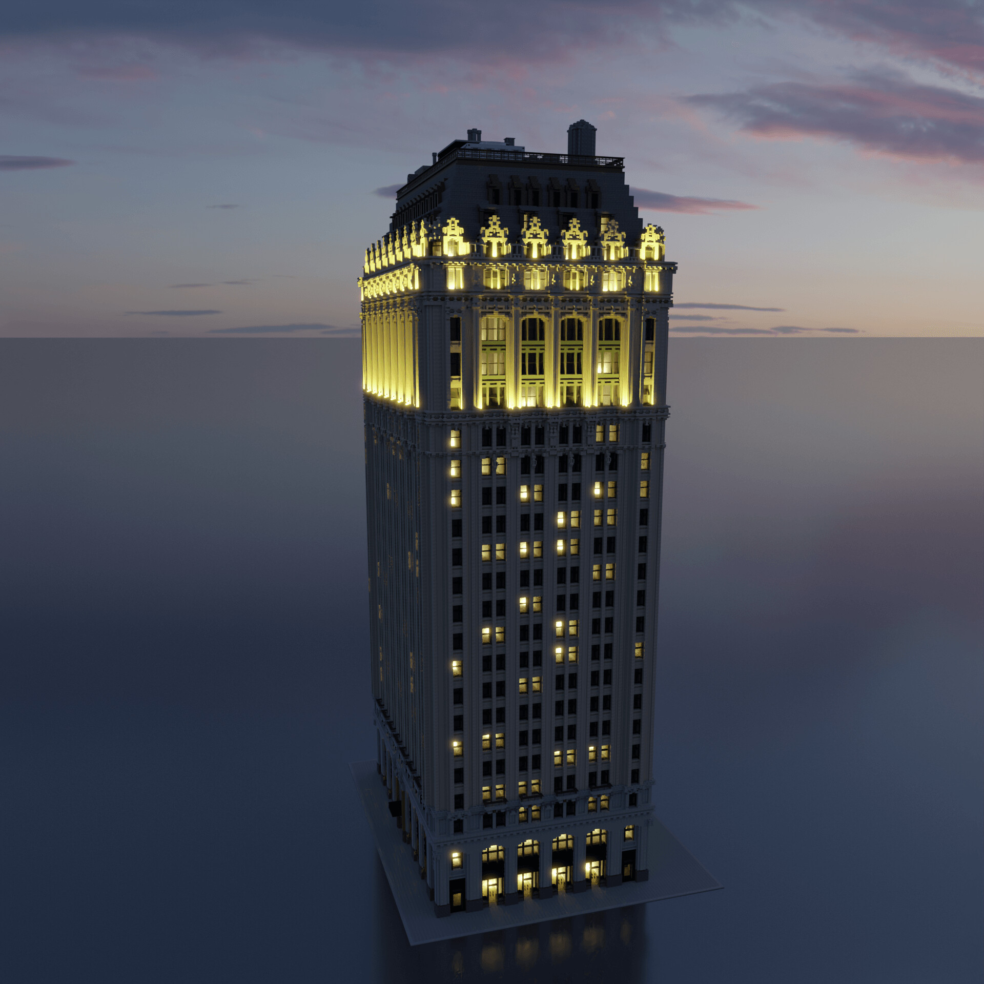 90 West Street - 2:1 scale Minecraft Map