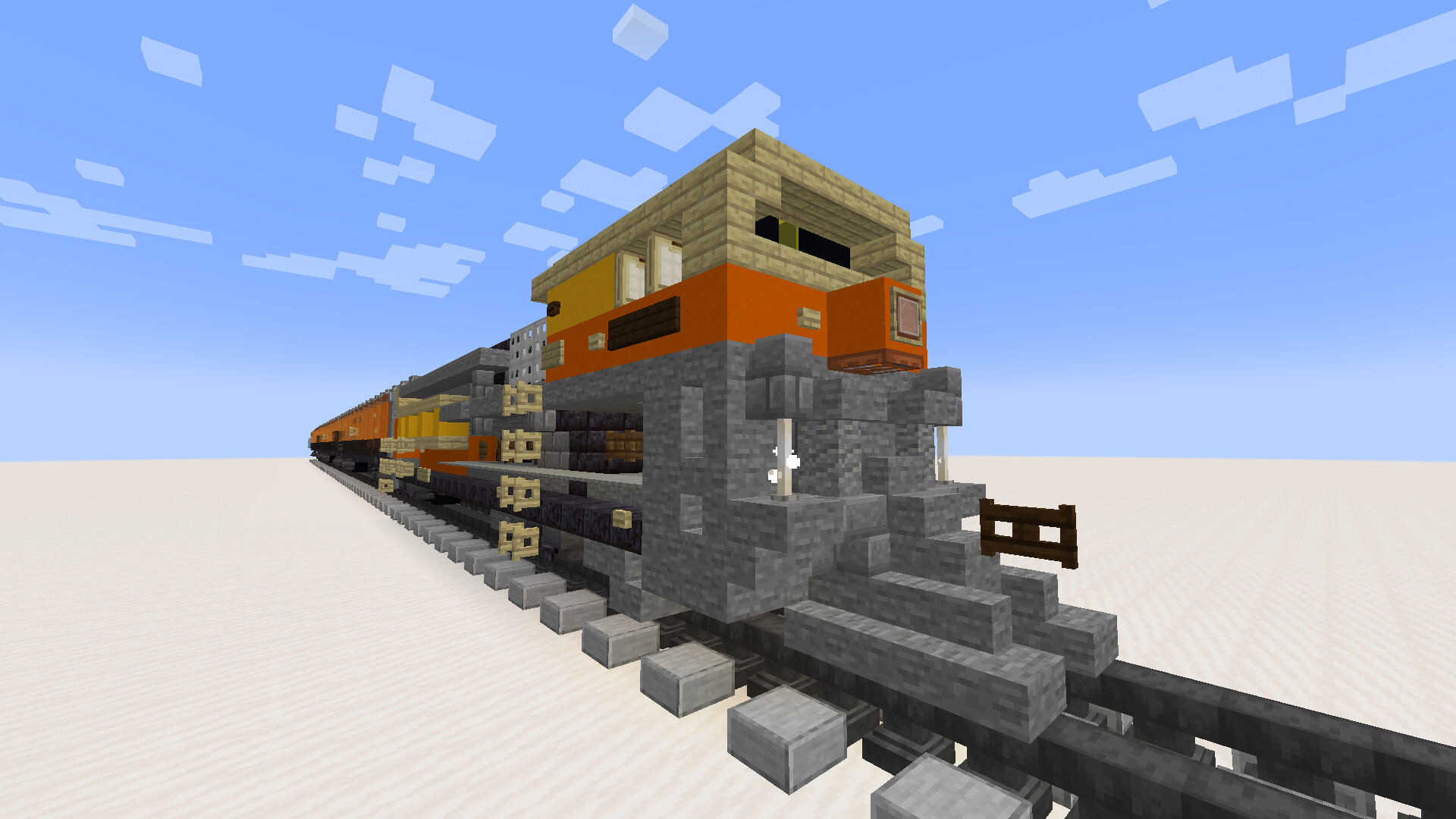Russian Snowplow Train SM-2 Minecraft Map