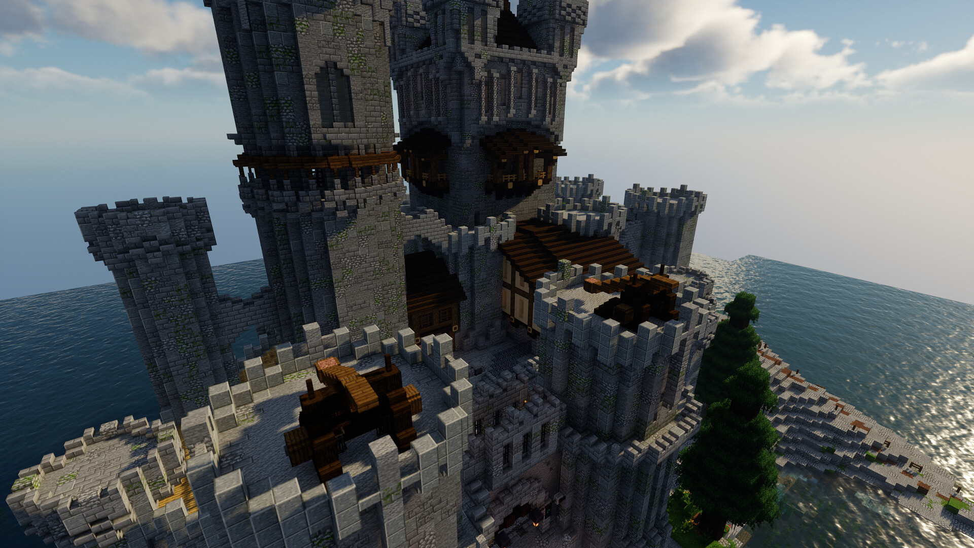 Epic Island Medieval Castle Minecraft Map