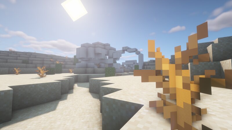Dinosaur bones in the desert Minecraft Map