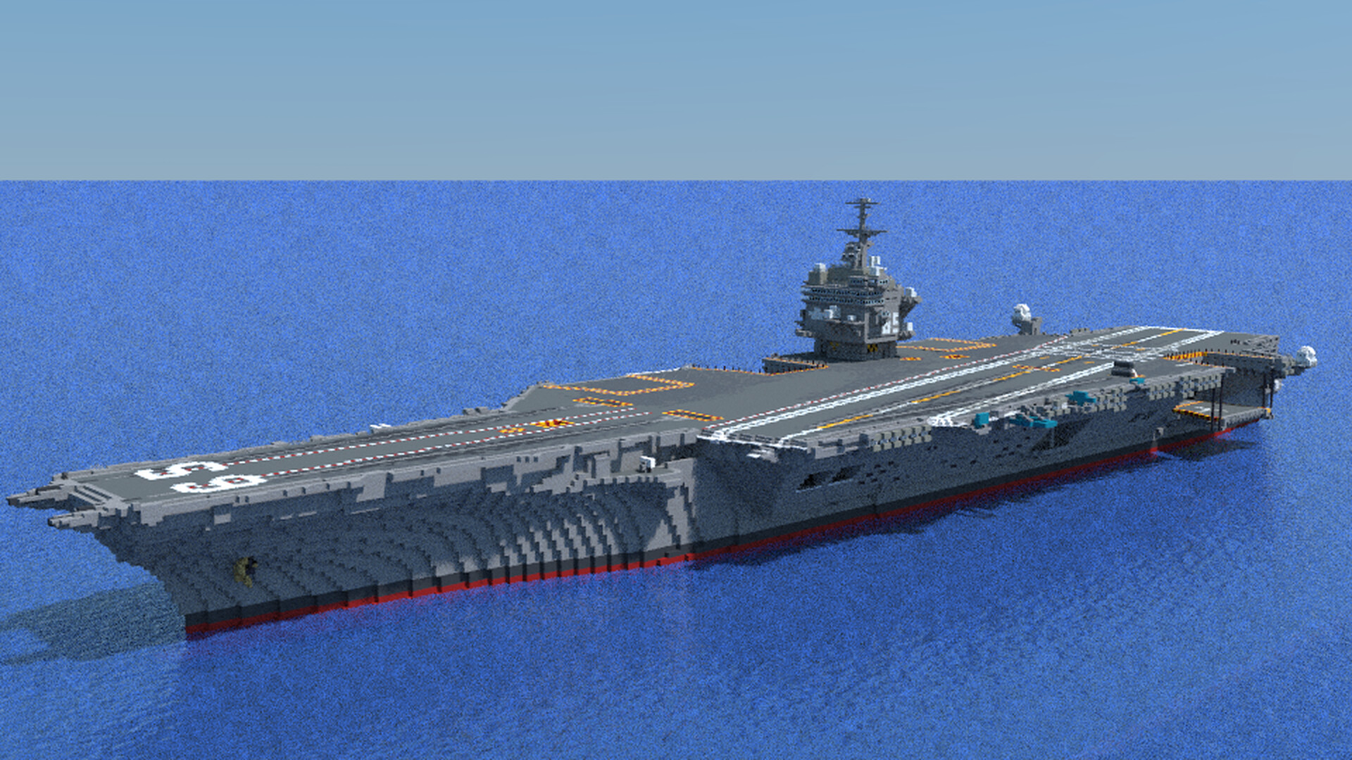 USS Enterprise CVN-65 Scale 1:1 Minecraft Map