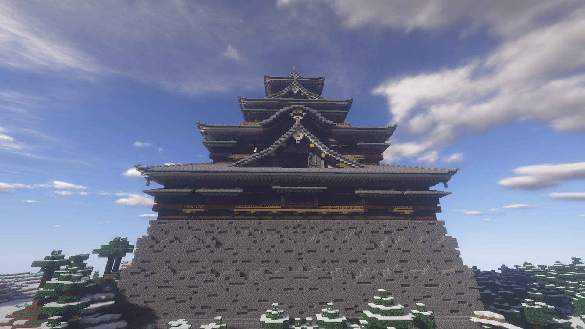 Japanese Castle Keep Minecraft Map