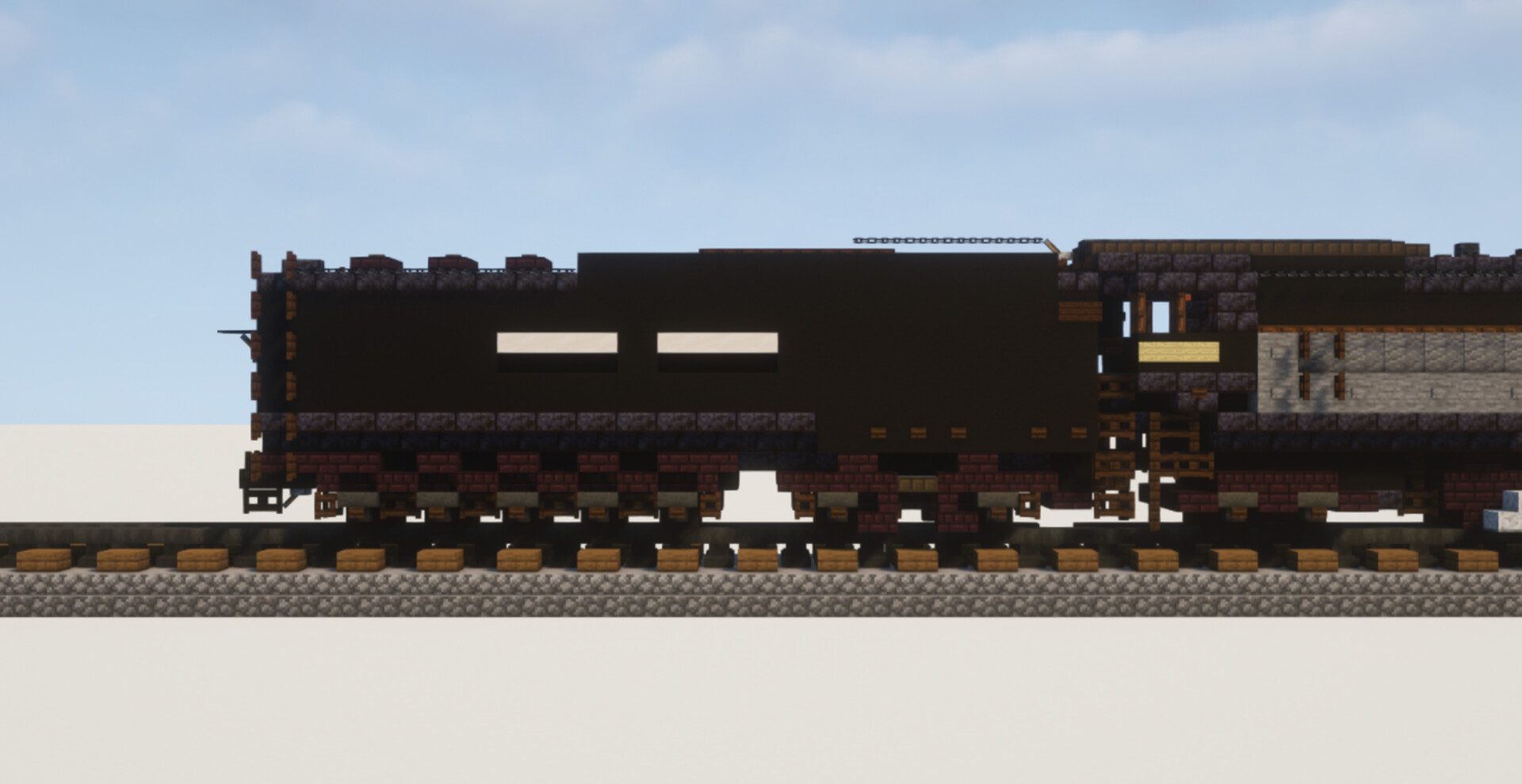 1.5:1 Scale Union Pacific "Challenger" #3985 Steam Locomotive Minecraft Map