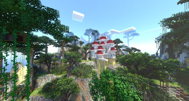 1 Hour Build Challange In RTX Minecraft Map