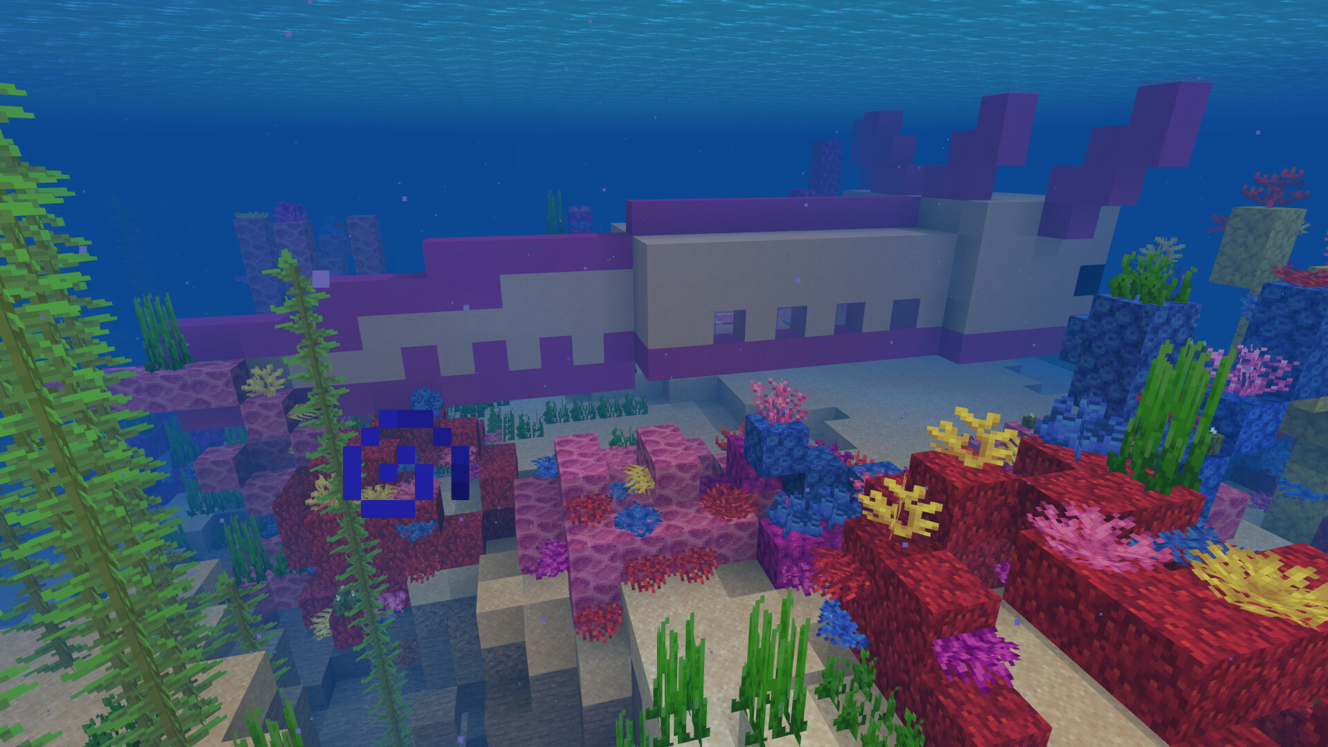 Cute Axolotl House Minecraft Map