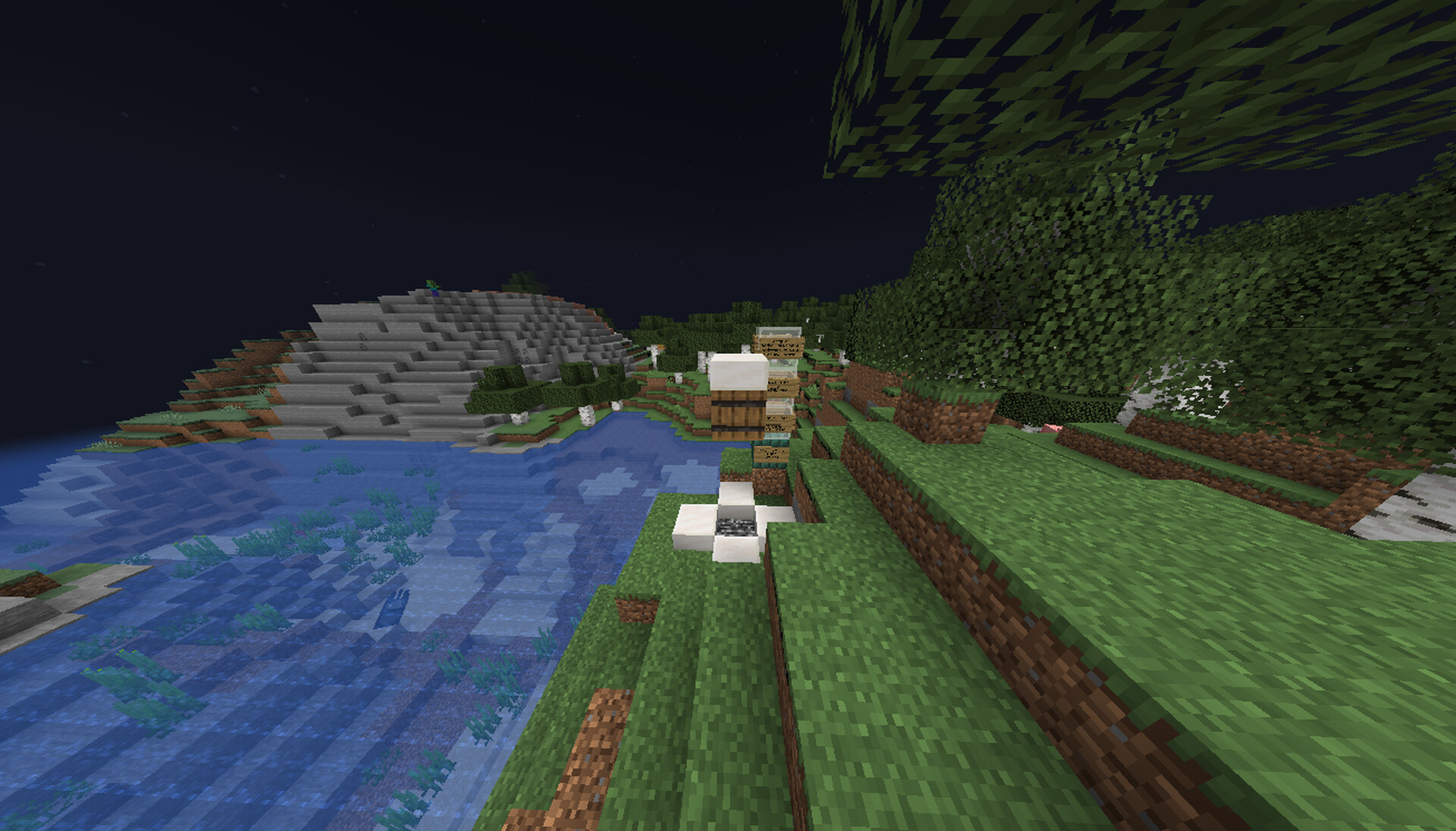 100 x 100 custom made survival world Minecraft Map