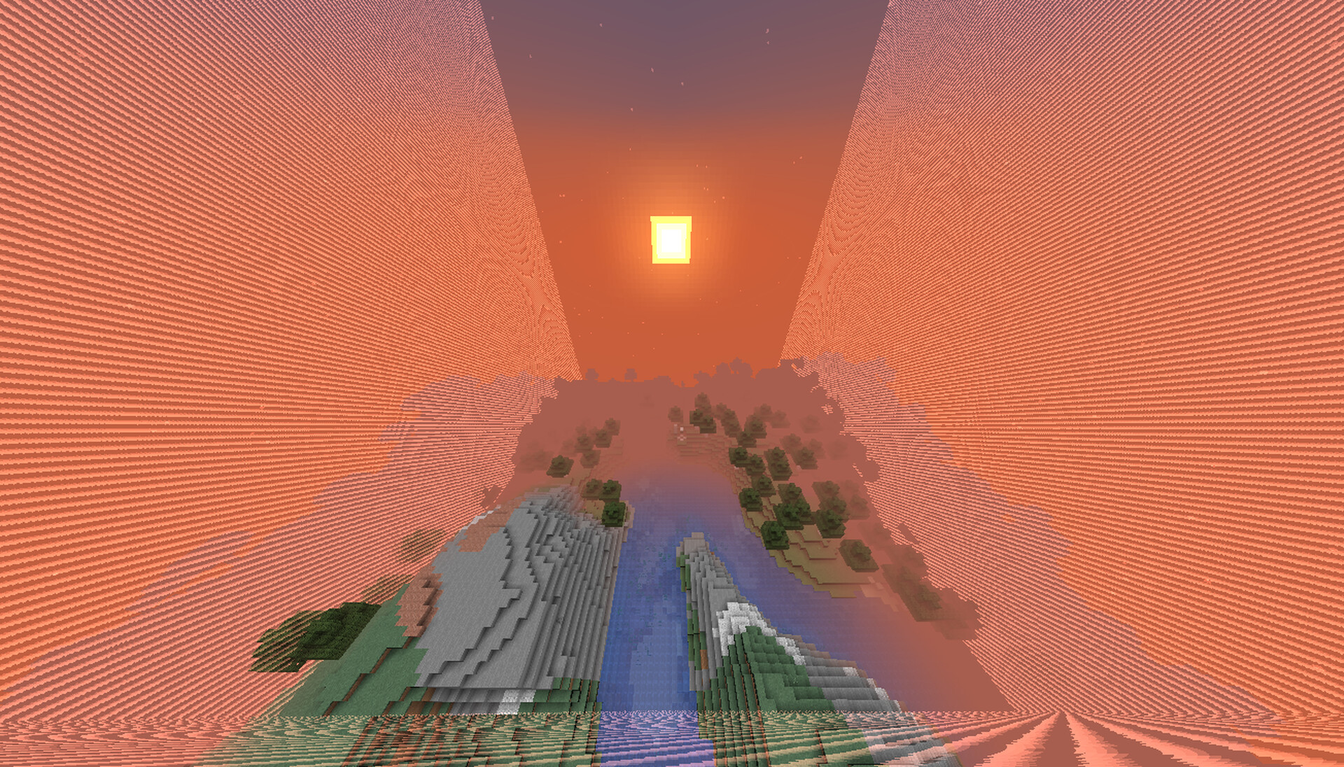 100 x 100 custom made survival world Minecraft Map