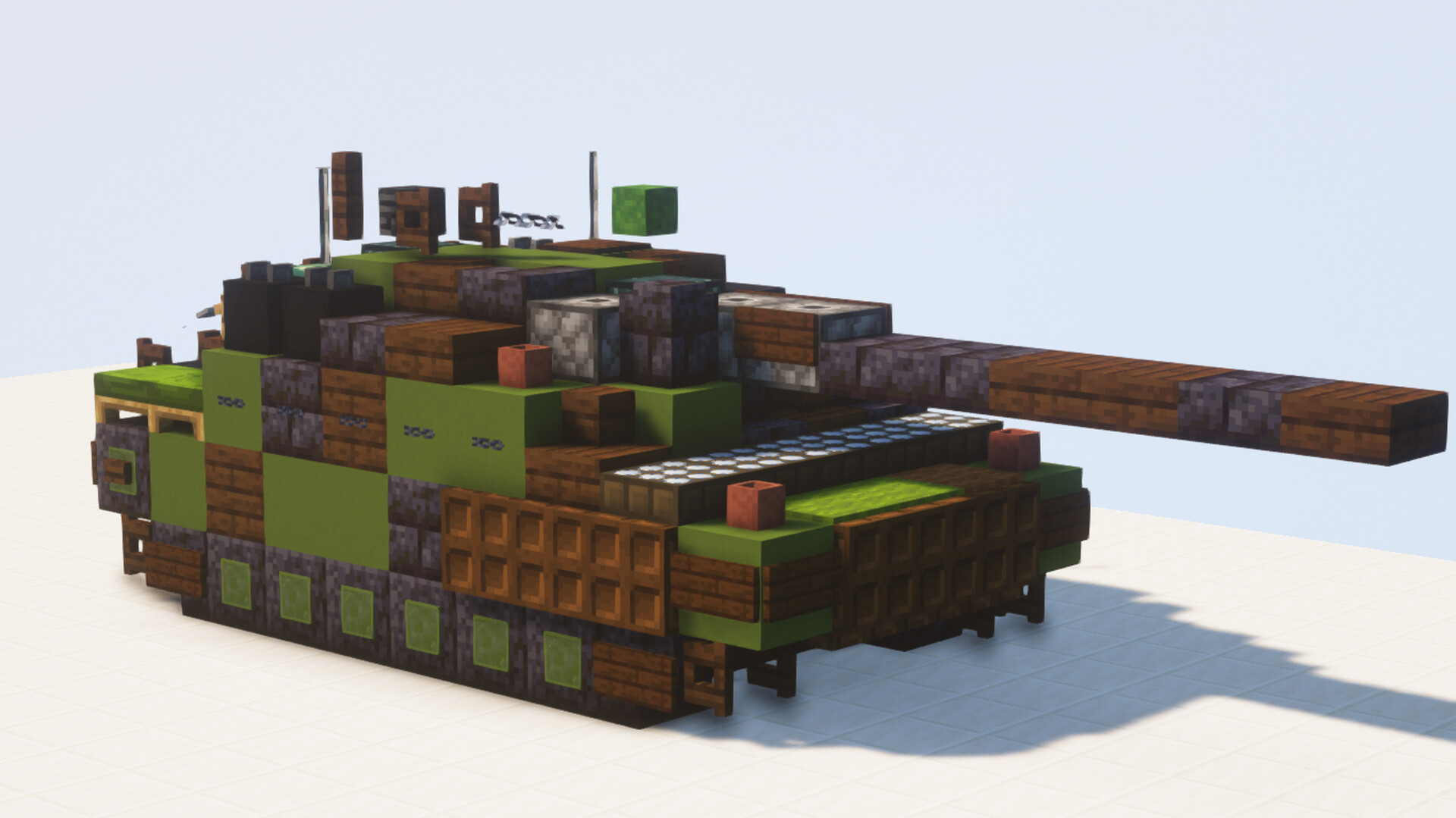 AMX 56 Leclerc Main Battle Tank - 1.5:1 scale (Download) Minecraft Map