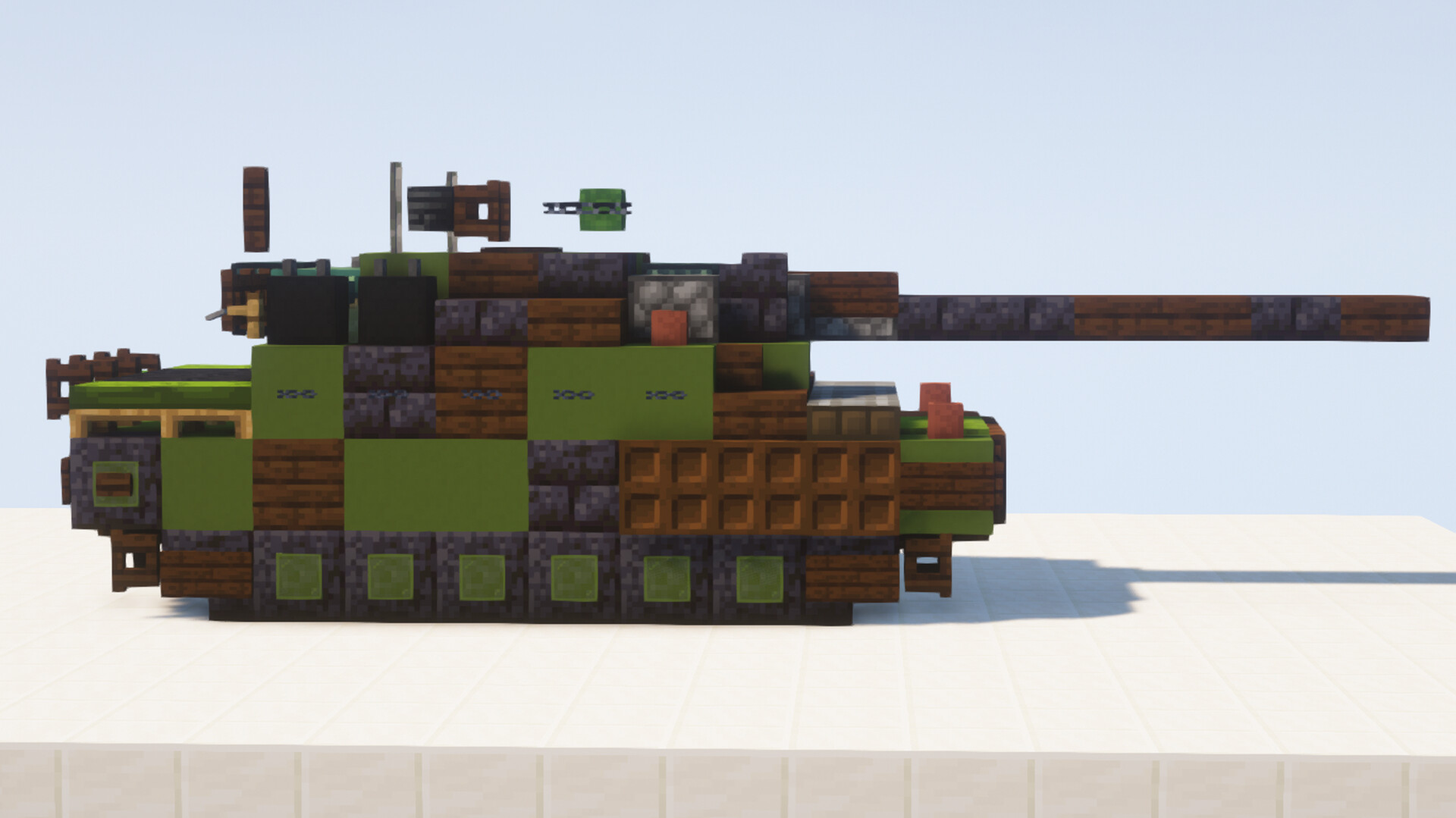 AMX 56 Leclerc Main Battle Tank - 1.5:1 scale (Download) Minecraft Map