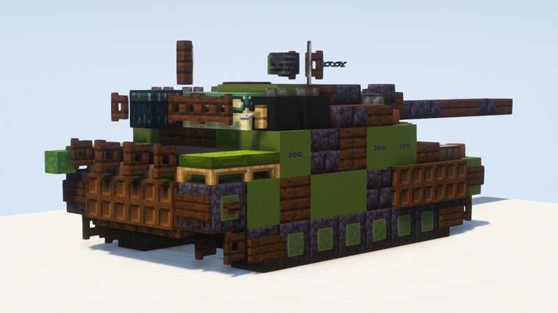 AMX 56 Leclerc Main Battle Tank - 1.5:1 scale (Download) Minecraft Map