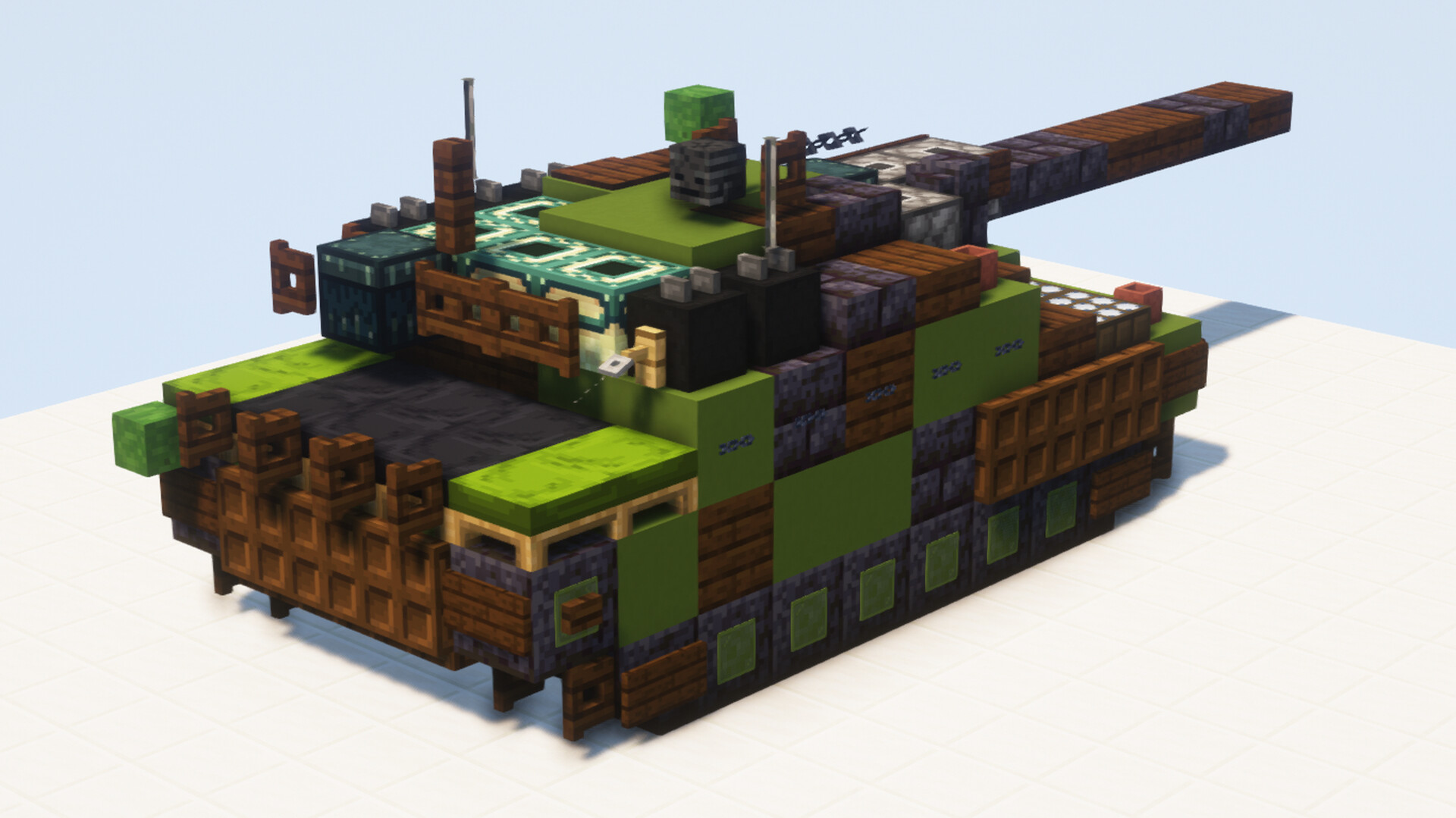 AMX 56 Leclerc Main Battle Tank - 1.5:1 scale (Download) Minecraft Map