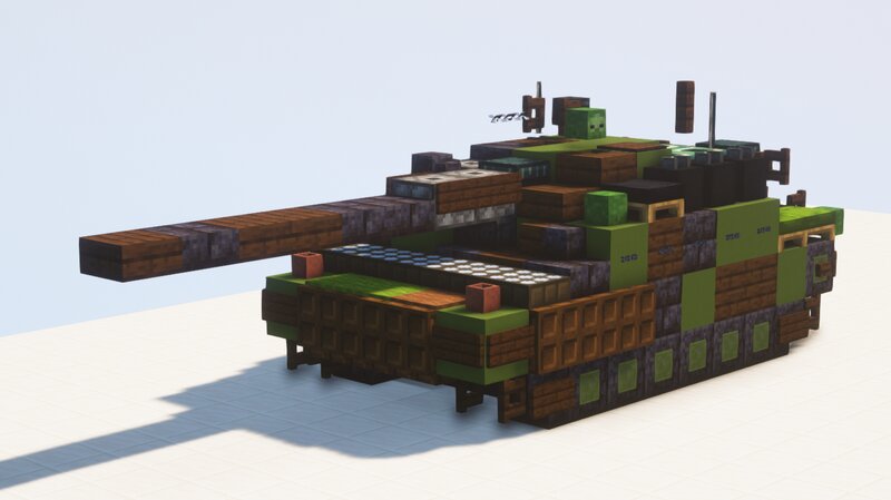 AMX 56 Leclerc Main Battle Tank - 1.5:1 scale (Download) Minecraft Map