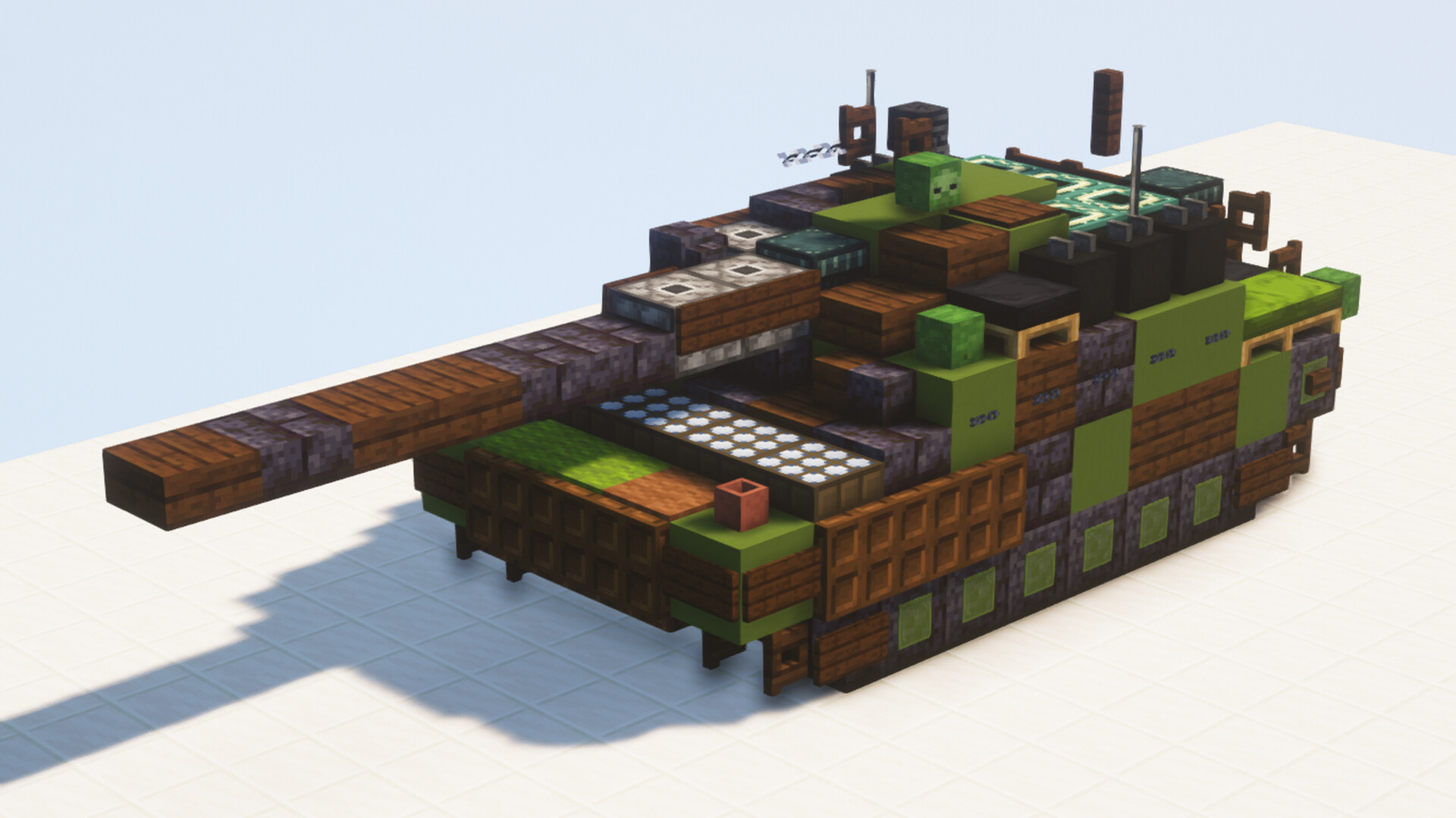 AMX 56 Leclerc Main Battle Tank - 1.5:1 scale (Download) Minecraft Map