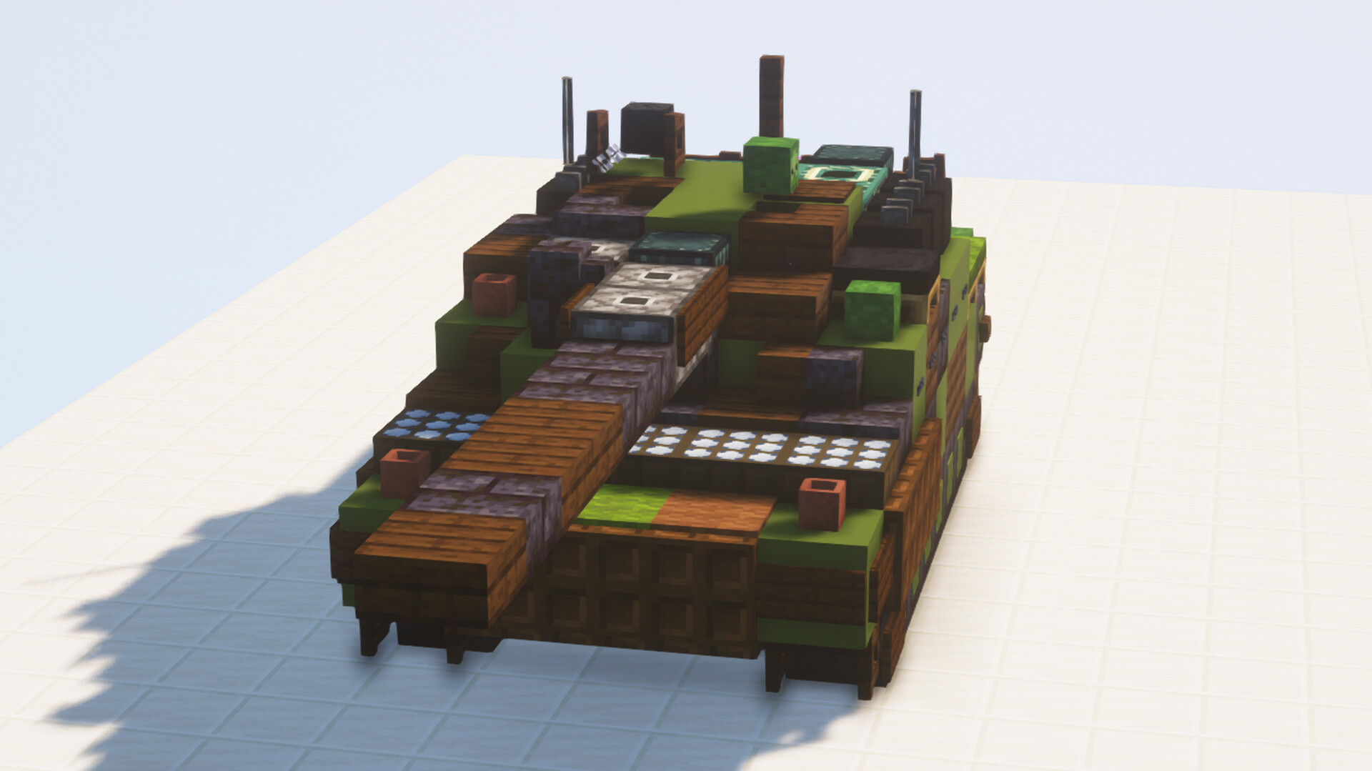AMX 56 Leclerc Main Battle Tank - 1.5:1 scale (Download) Minecraft Map
