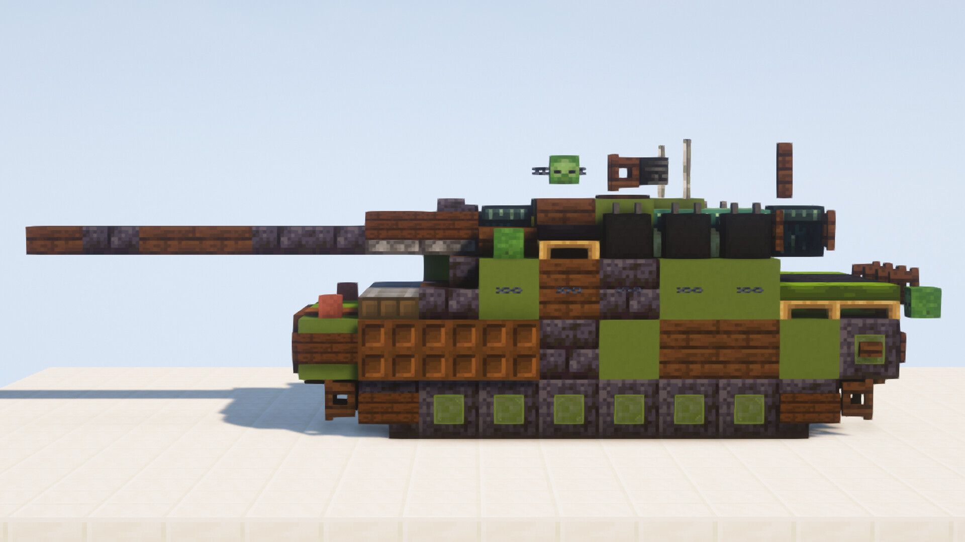 AMX 56 Leclerc Main Battle Tank - 1.5:1 scale (Download) Minecraft Map