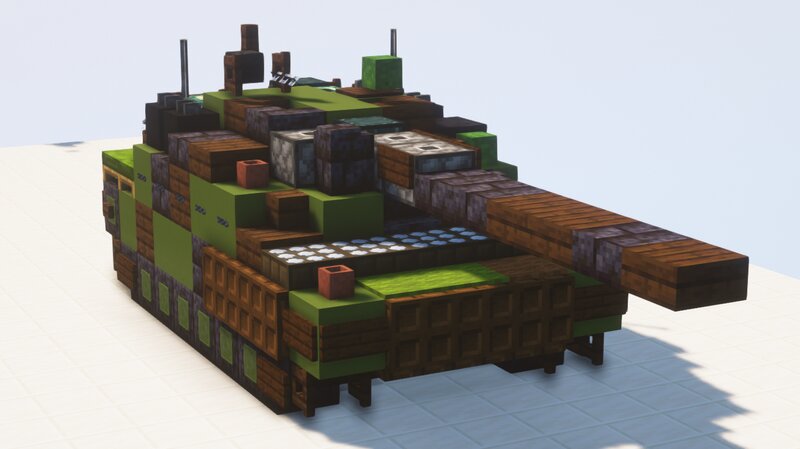 AMX 56 Leclerc Main Battle Tank - 1.5:1 scale (Download) Minecraft Map
