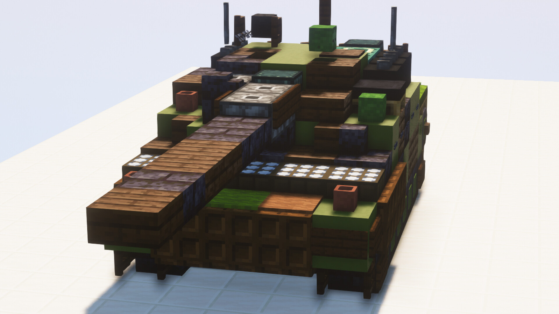 AMX 56 Leclerc Main Battle Tank - 1.5:1 scale (Download) Minecraft Map