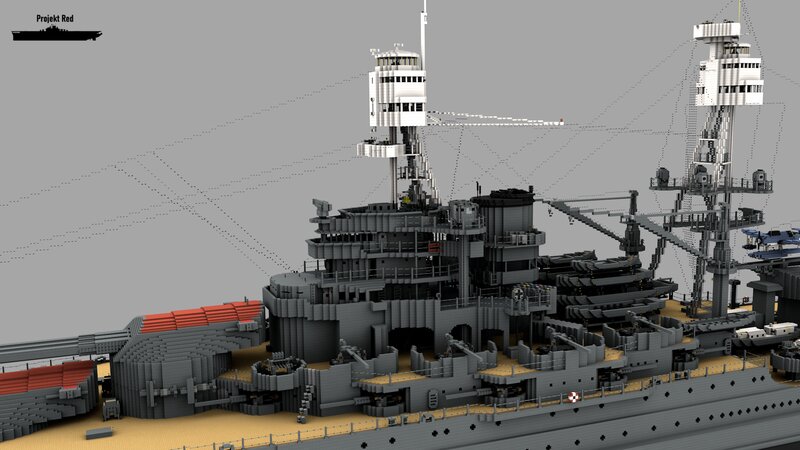 4:1 Scale USS Arizona BB-39 December 1941 Minecraft Map