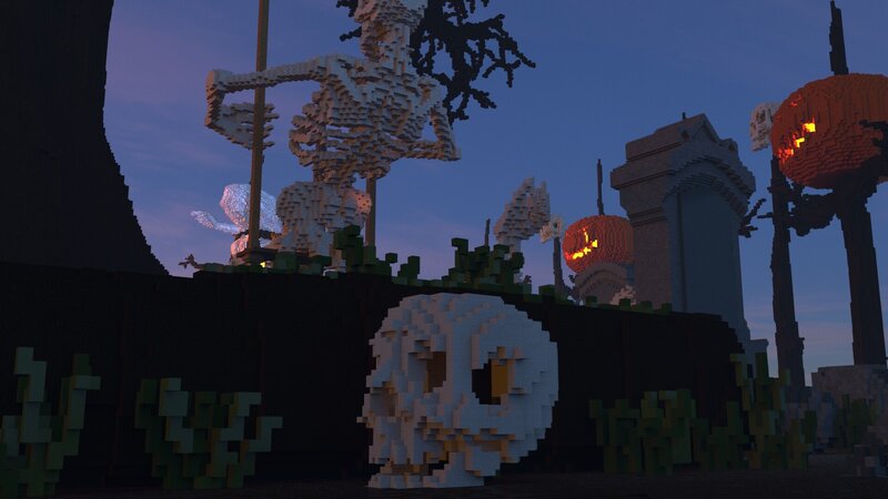 Giant Halloween Map With Skeletons, Giant Spider, Ghost & More ...