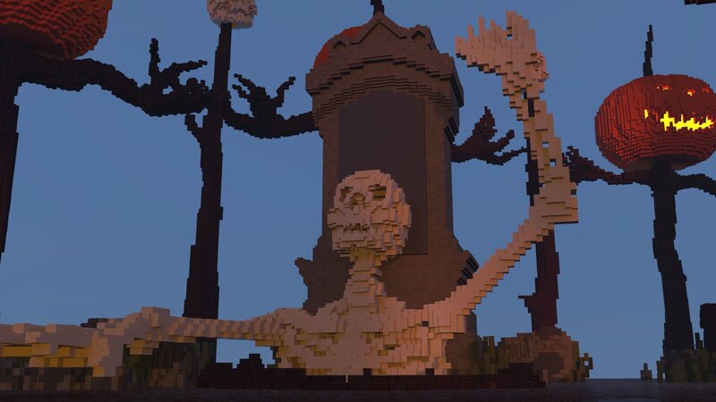 Giant Halloween Map With Skeletons, Giant Spider, Ghost & More ...