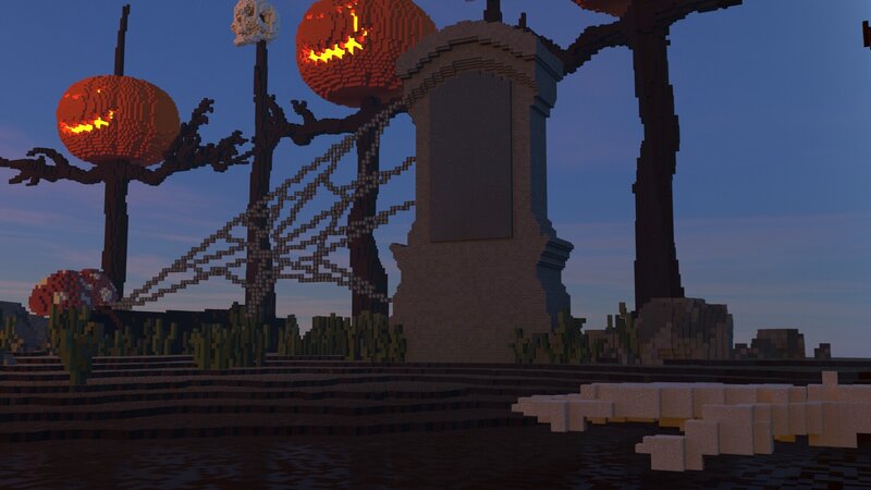 Giant Halloween Map With Skeletons, Giant Spider, Ghost & More ...