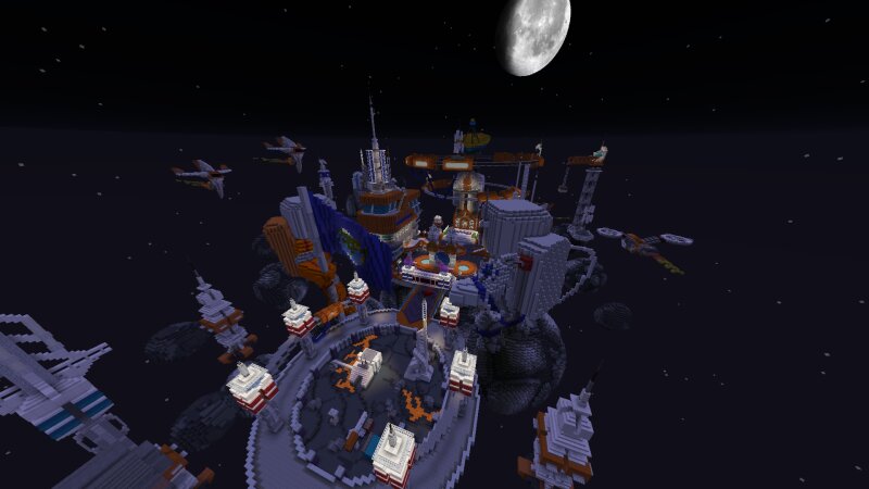 Sci-Fi Server Spawn Minecraft Map