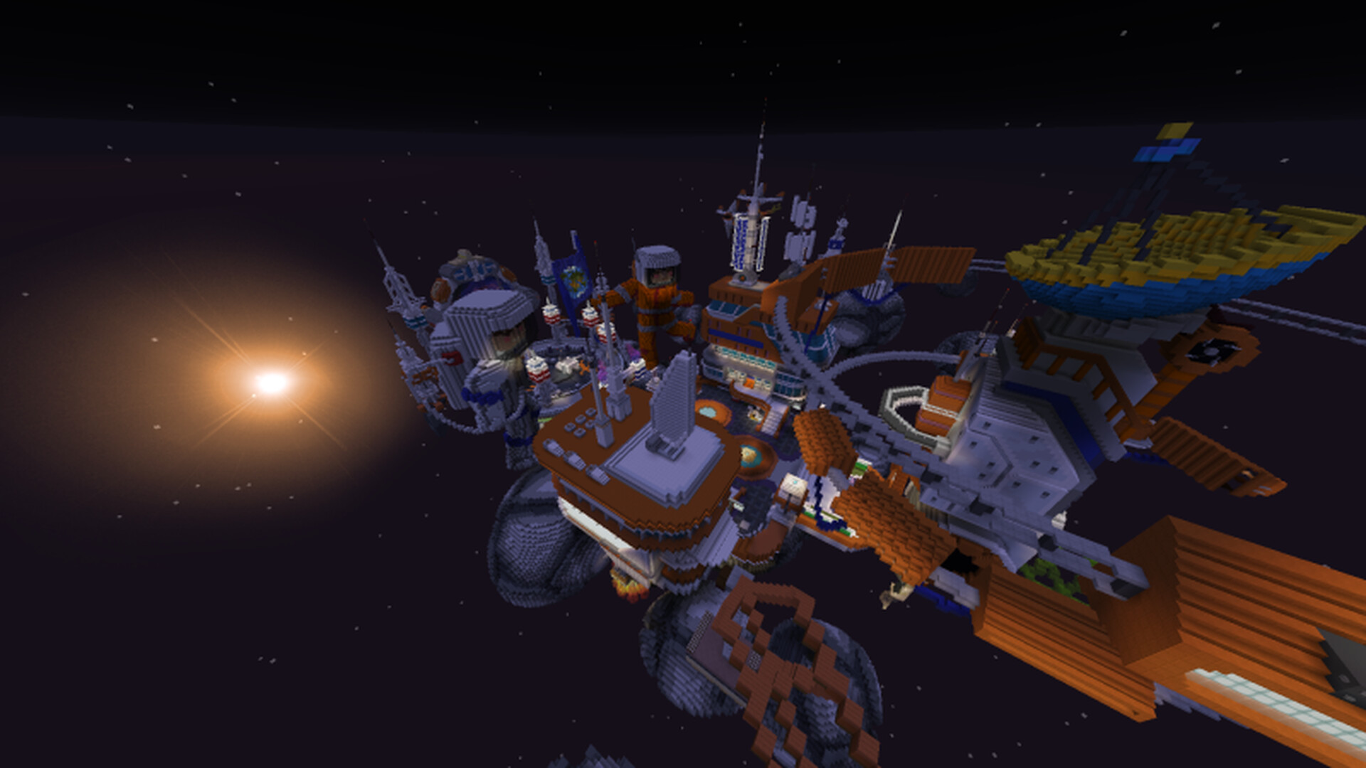 Sci-Fi Server Spawn Minecraft Map