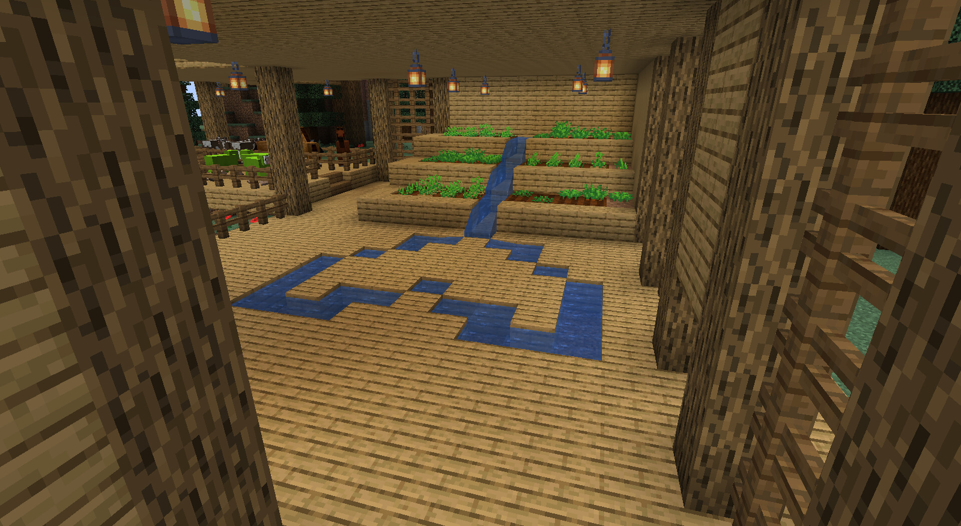 Oceanside woodland Village Minecraft Map