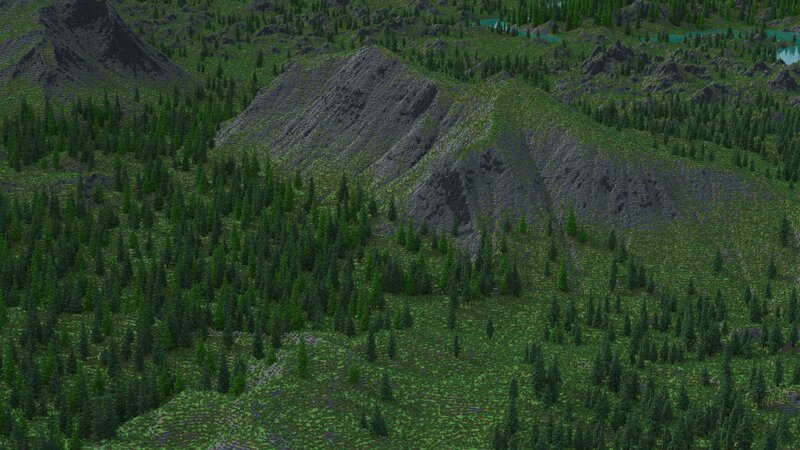 Forests - 2.5k by 2.5k Minecraft Map