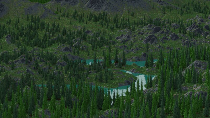 Forests - 2.5k by 2.5k Minecraft Map