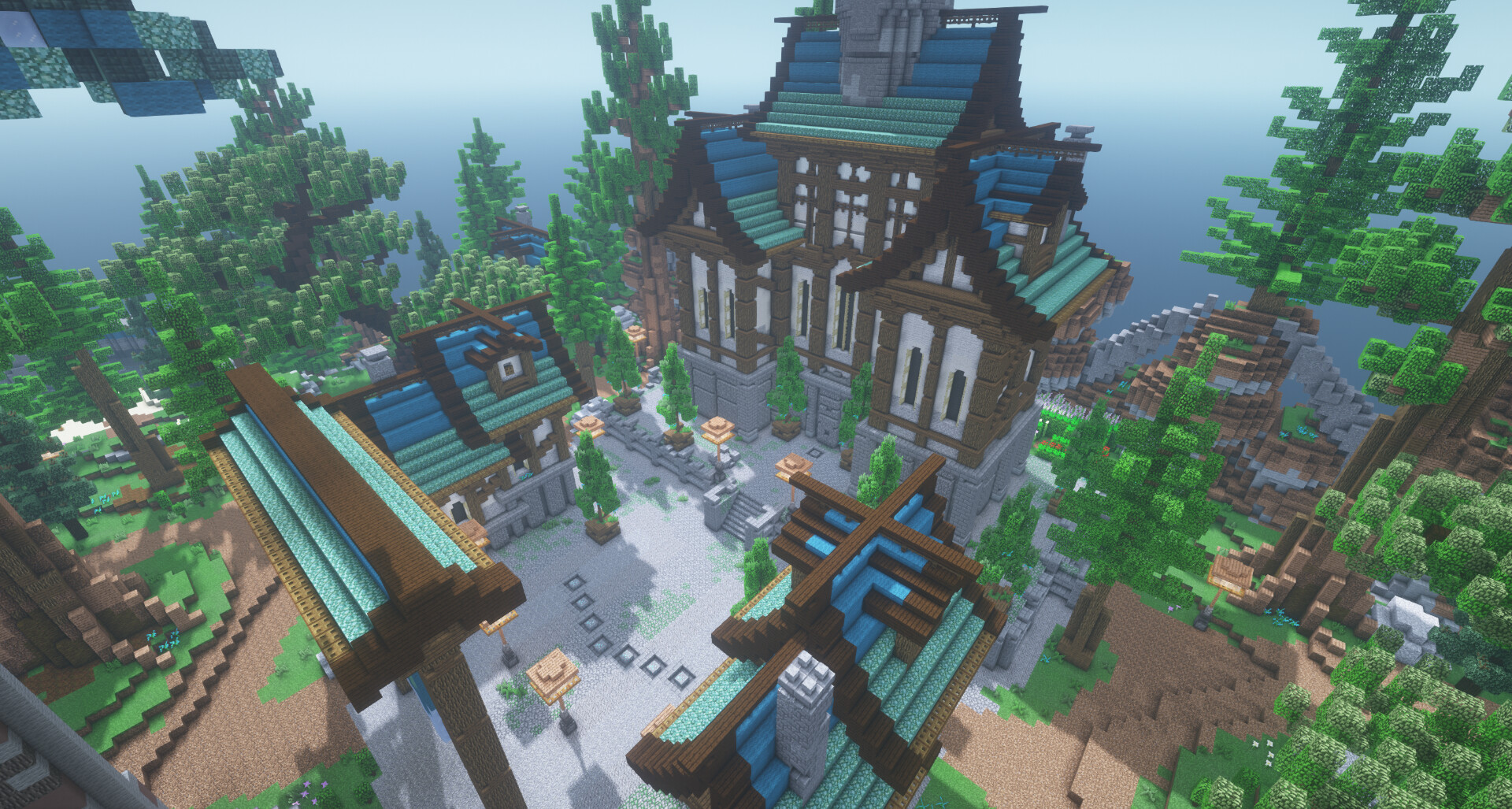 Azure lobby | 400x400 | For sale | non-exclusive Minecraft Map