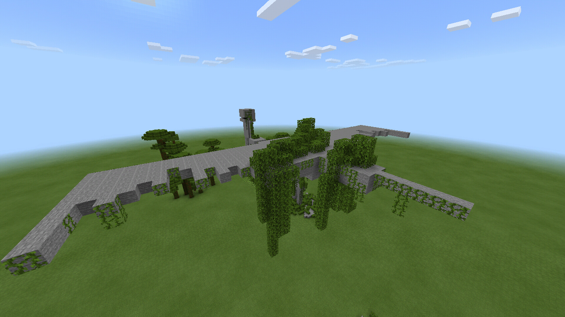 Phantom Statue (With Broken Elytra Pixel Art) Minecraft Map