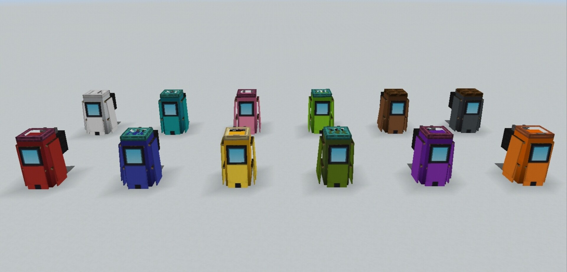 Among Us Crewmate (Prop | All 12 Variations) Minecraft Map