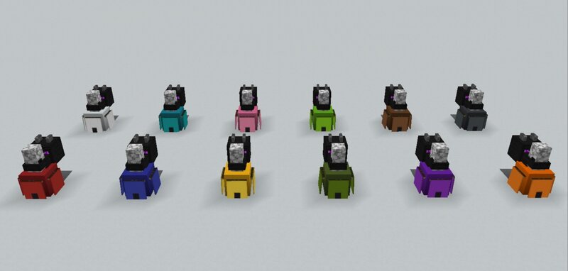 Among Us Crewmate (Prop | All 12 Variations) Minecraft Map