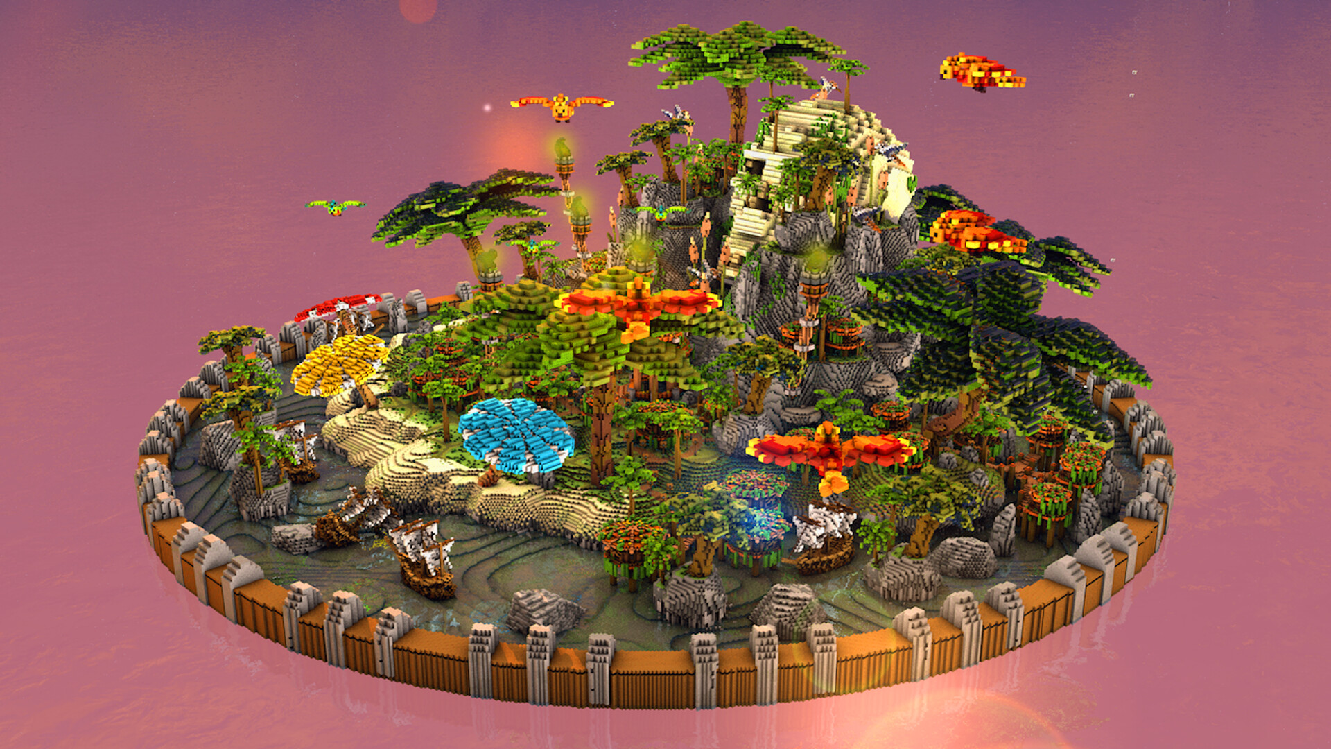 Tropical Island | Lobby | Hub | 1.8 - 1.17 Minecraft Map