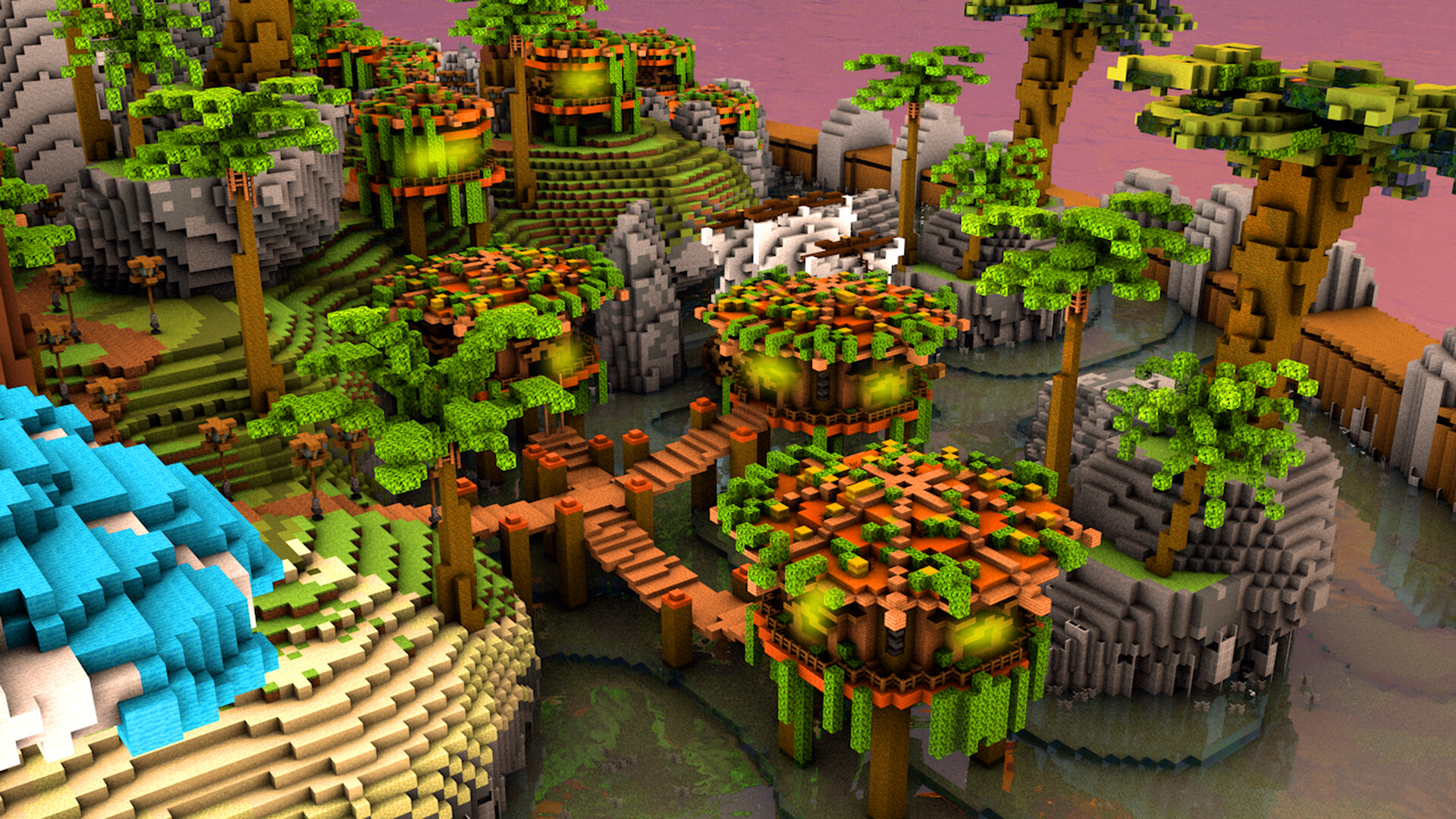 Tropical Island | Lobby | Hub | 1.8 - 1.17 Minecraft Map