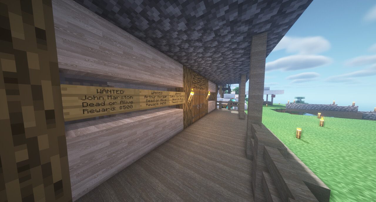 Milens Red Dead Redemption western town Minecraft Map