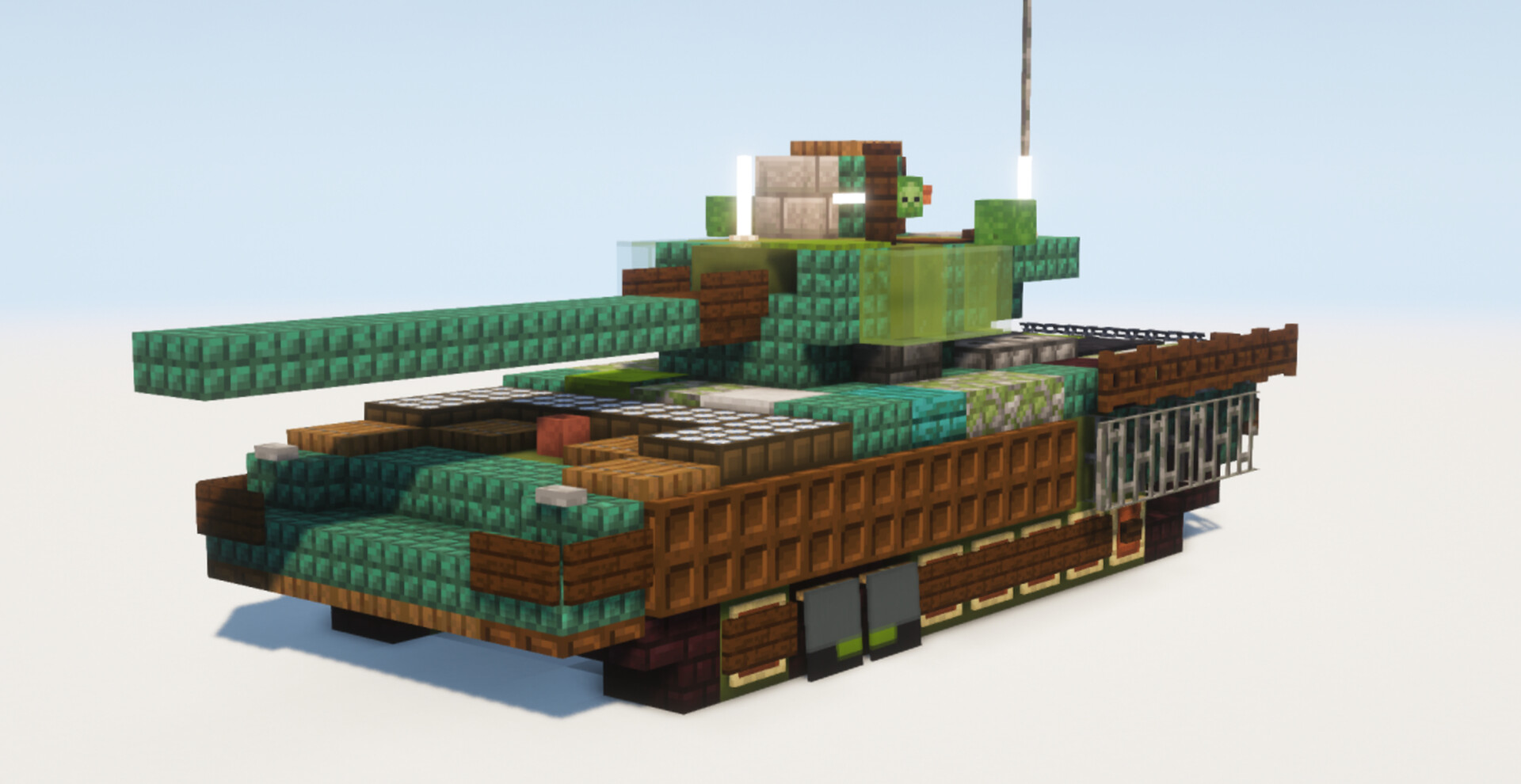 1.5:1 Scale T-14 Armata Russian Main Battle Tank Minecraft Map