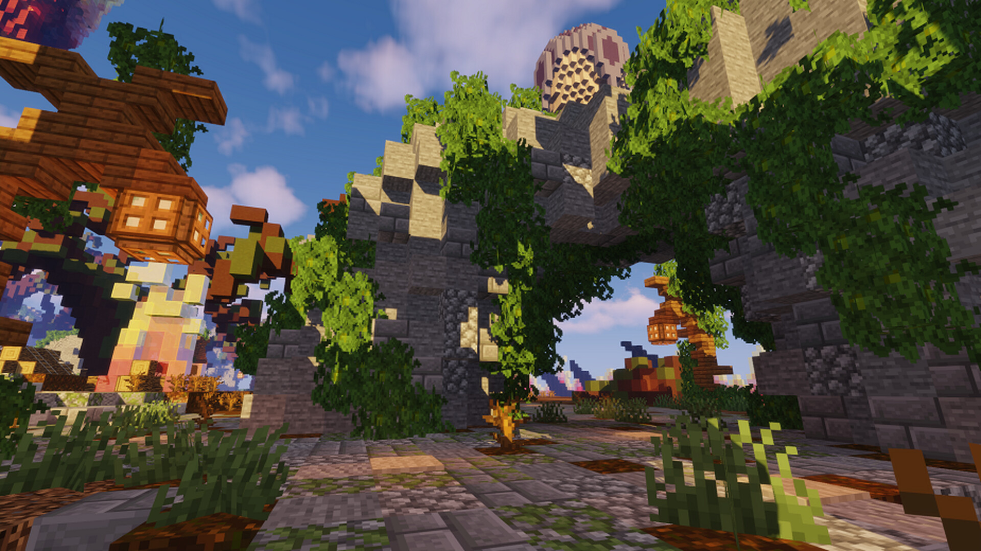 KitPvP •|• PvP Arena with Circle of Fire 200x200 Minecraft Map