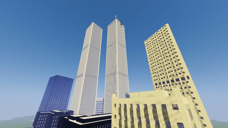 Original WTC (World Trade Center) 1973 - 2001 Minecraft Map