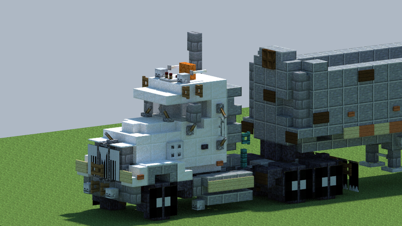 Mack Granite, and frameless dump trailer [With Download] Minecraft Map