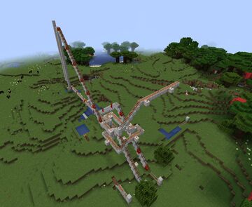 Minecart Minecraft Maps with Downloadable Schematic for Java Edition