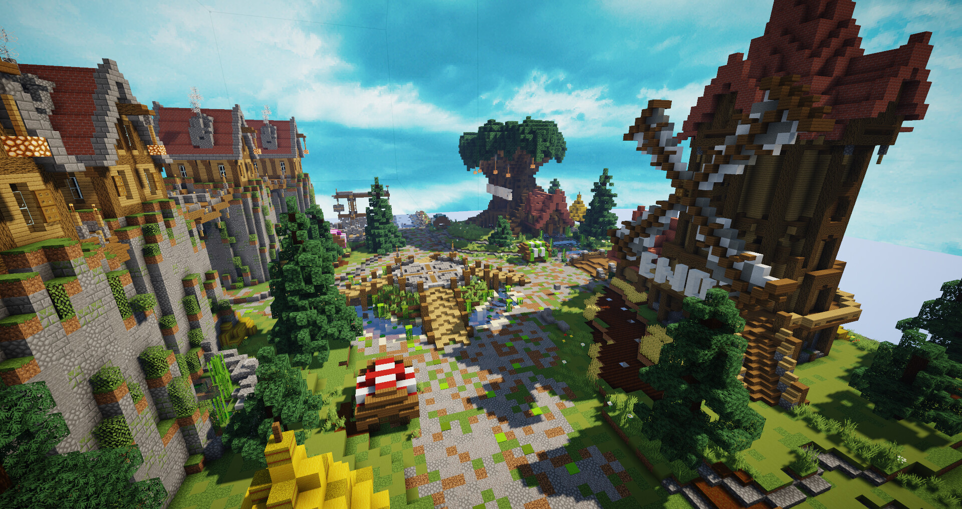 HCF Spawn + Road - Medieval Theme [Free Download] Minecraft Map