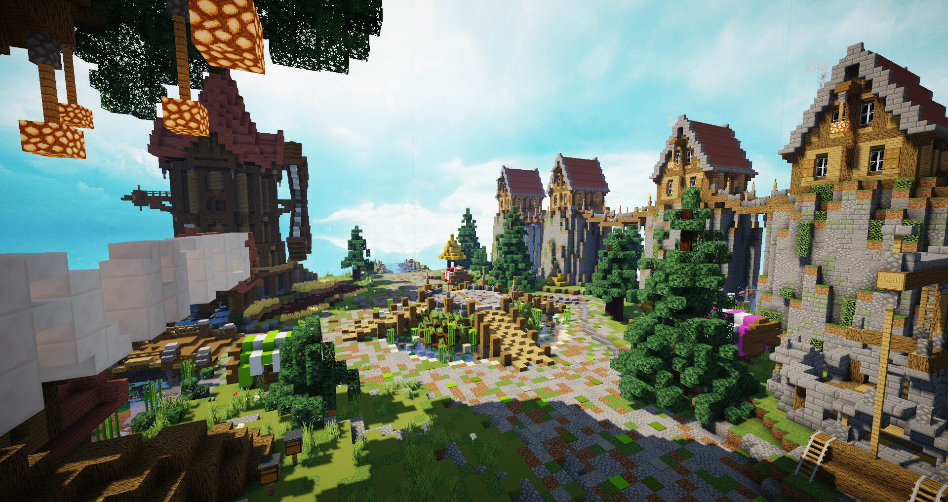 HCF Spawn + Road - Medieval Theme [Free Download] Minecraft Map