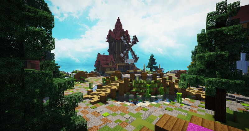 HCF Spawn + Road - Medieval Theme [Free Download] Minecraft Map
