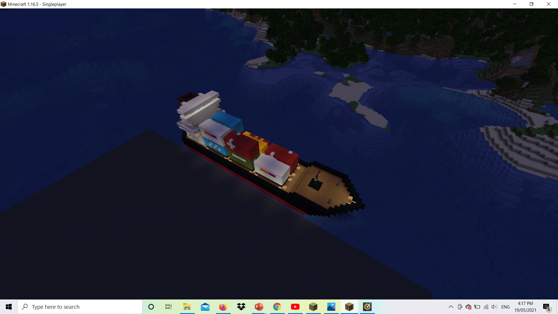 cargo ship Minecraft Map